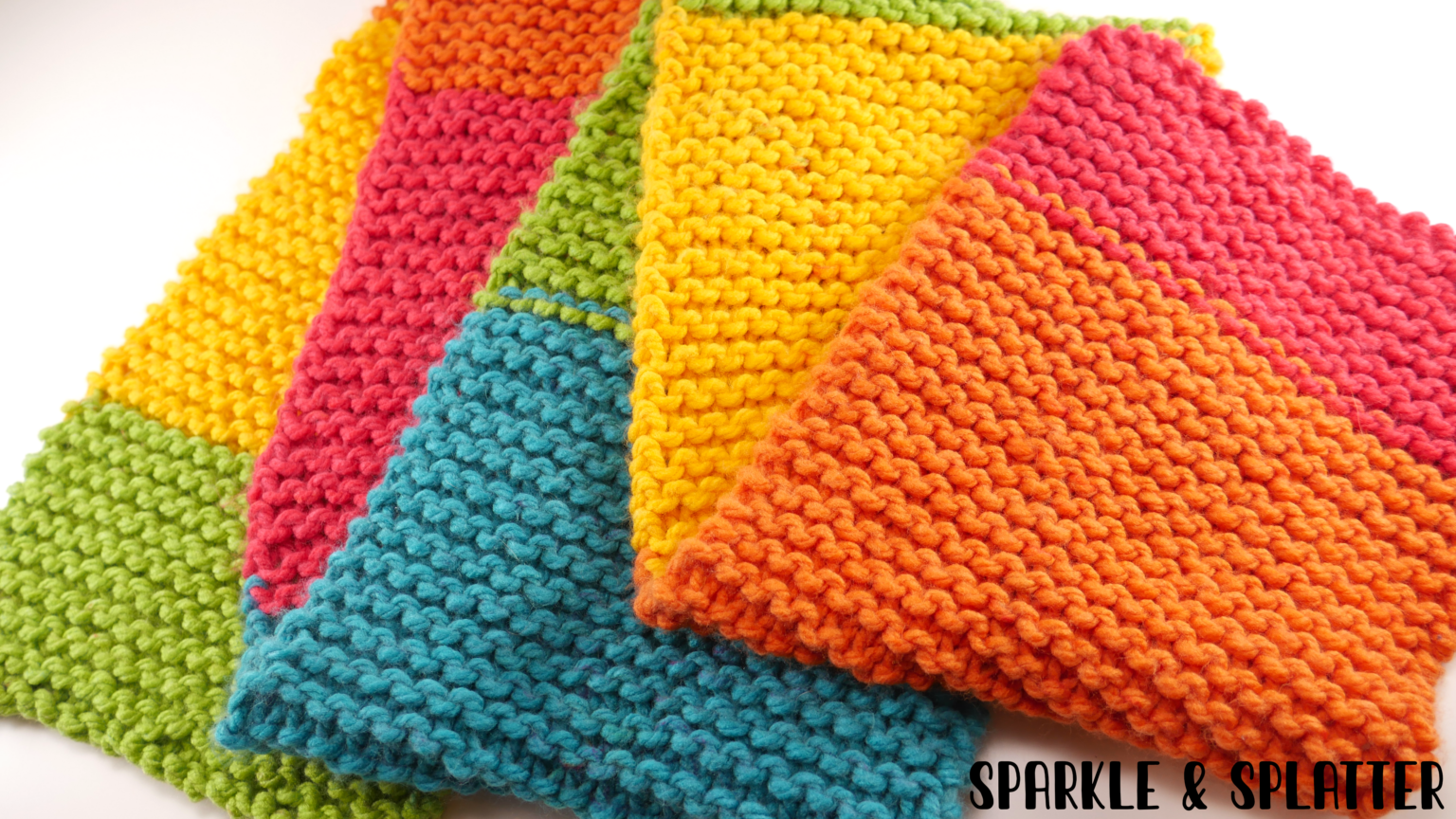 Absolute Beginner Knit Scarf, Free Knitting Pattern + Video Tutorial ...